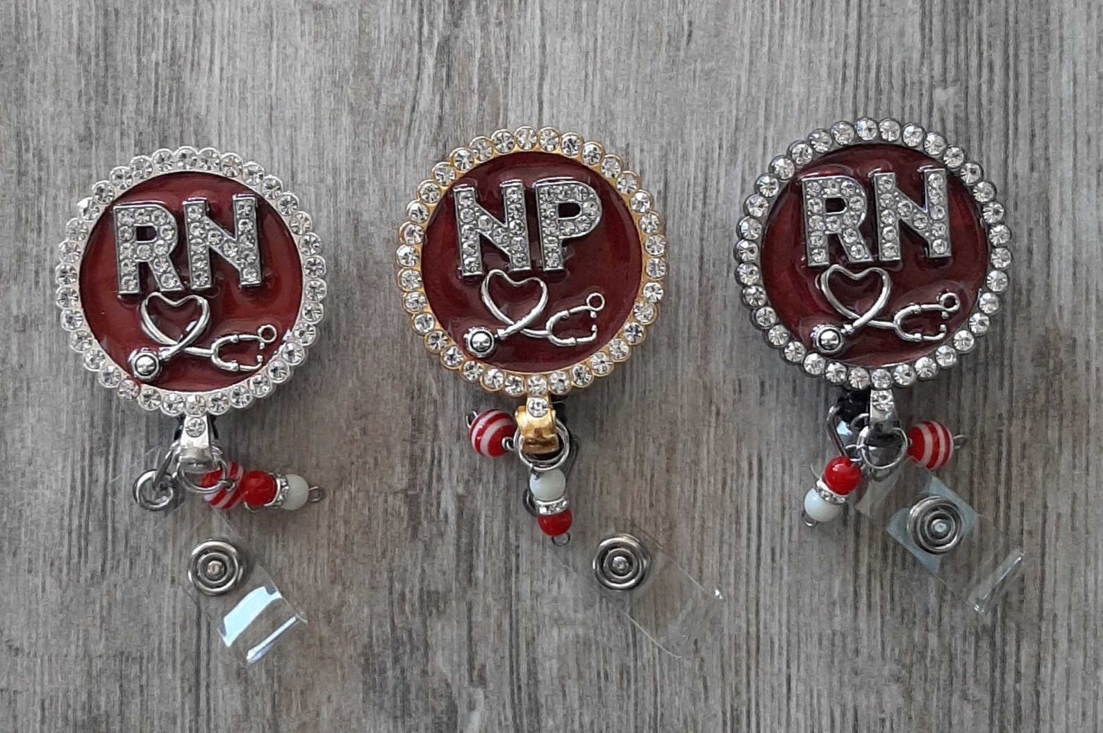 RN/NP Icy Bling Rhinestone Badge Holder. Nurse Badge Holder. Nurse ...