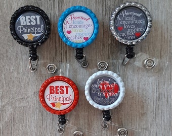 Principal Badge Holder - Etsy