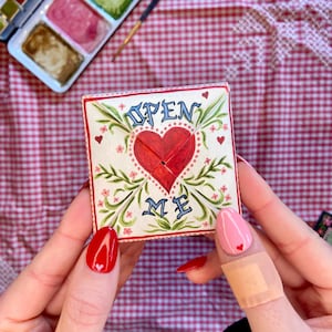 Victorian Valentine's Origami Love Token Puzzle Purse - Instant ...