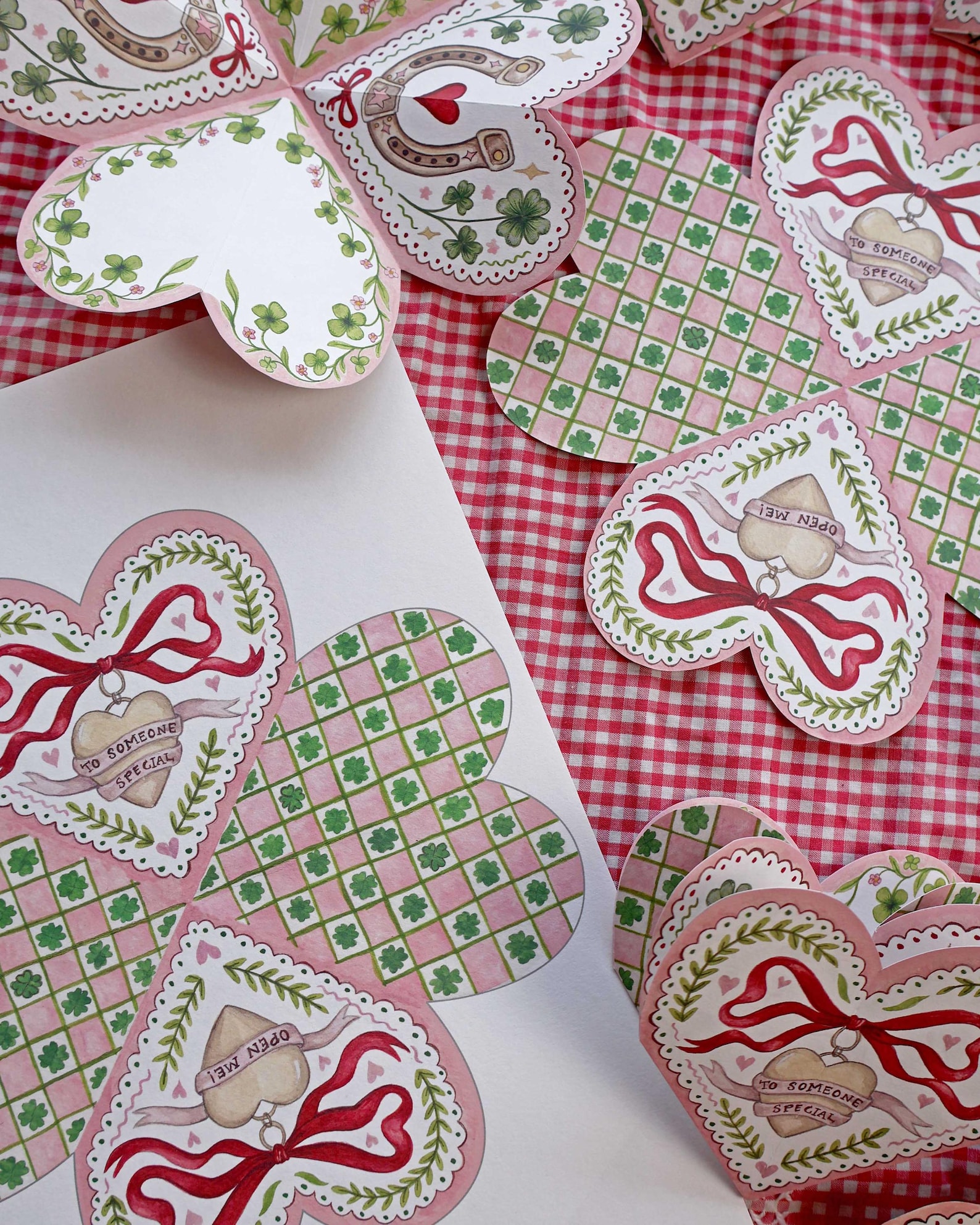 Victorian Heart Valentine Physical Hand Folded Origami Card - Etsy