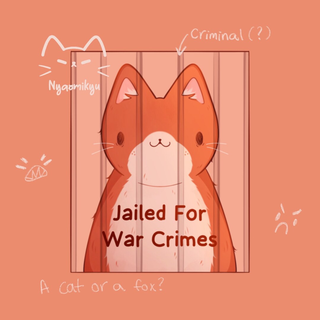 Jailed Cat Sticker Kawaii Aesthetic Stickers Meme Cat Sticker Cute Cat ...