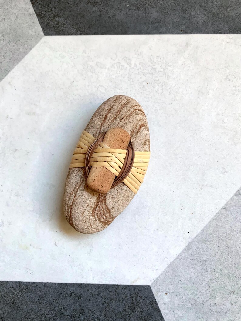 Wrapped Meditation Stone, 4, Wrapped Rock, Serenity Stone, Zen Stone ...