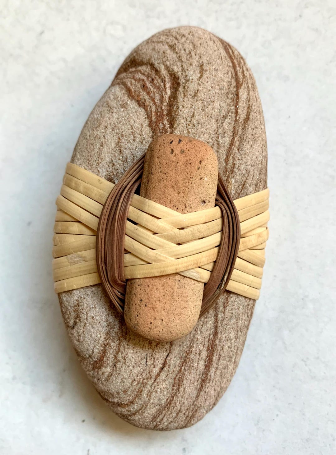 Wrapped Meditation Stone, 4, Wrapped Rock, Serenity Stone, Zen Stone ...