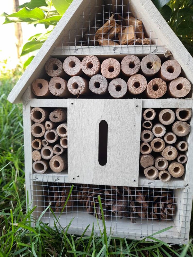 Wooden Insect Hotel Insect Bird Hotel House Shated Creepy - Etsy