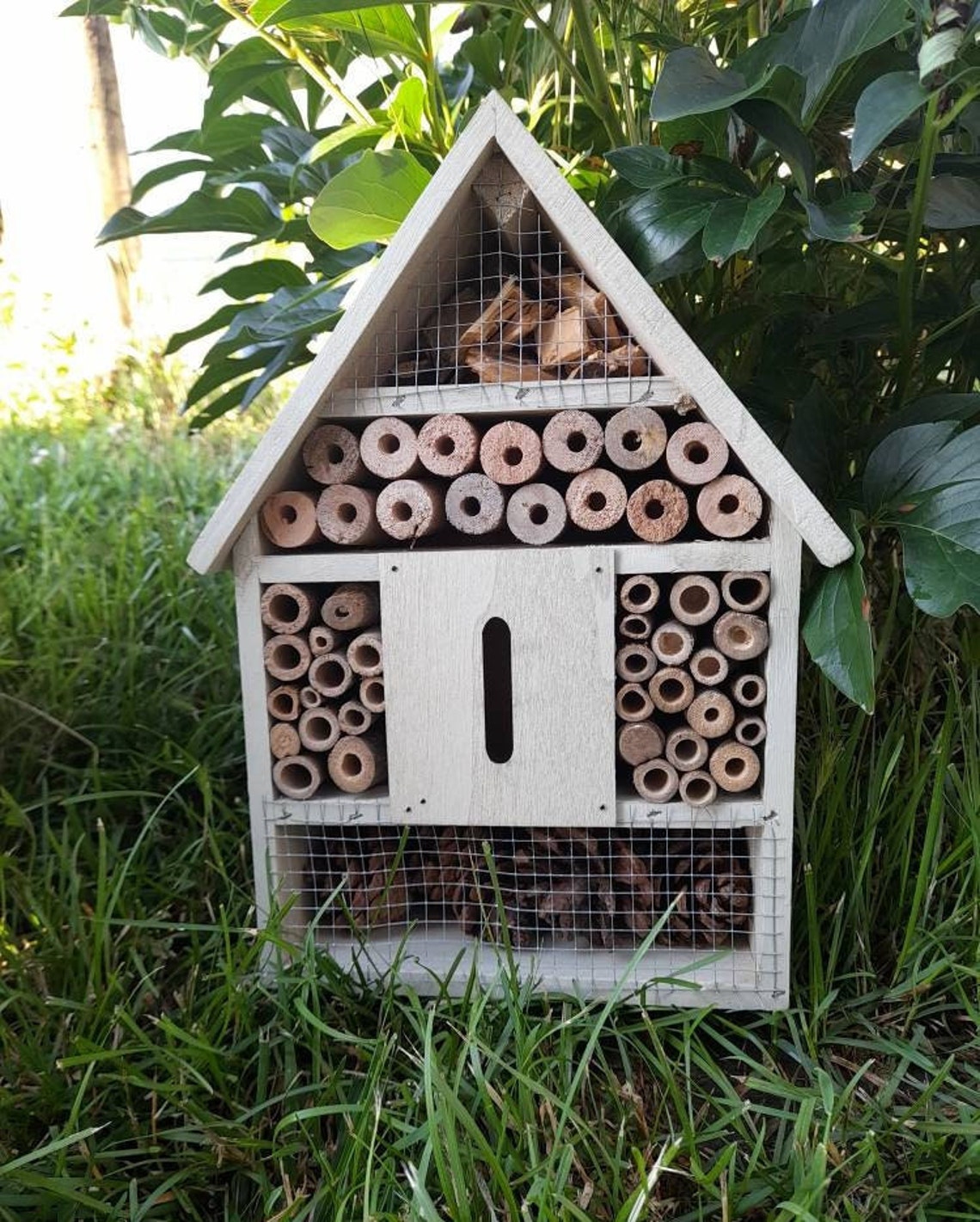 Wooden Insect Hotel Insect Bird Hotel House Shated Creepy - Etsy