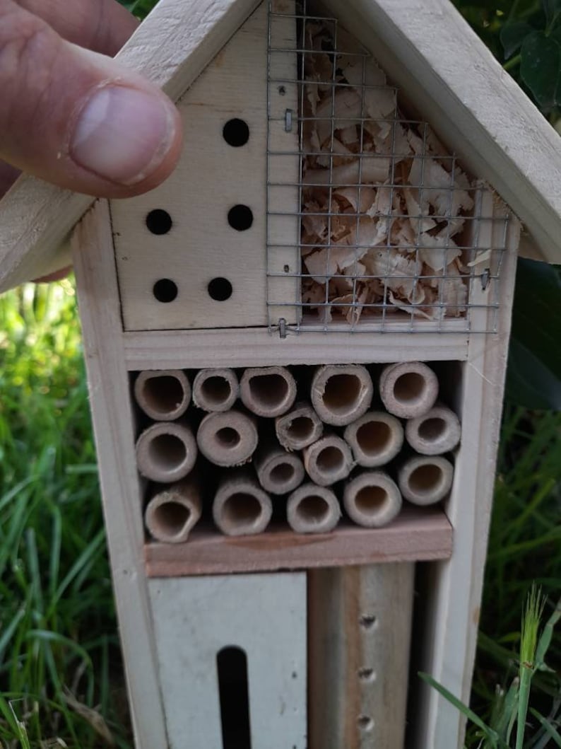 Wooden Insect Hotel, Insect Bird Hotel, House Shated Creepy Crawly ...