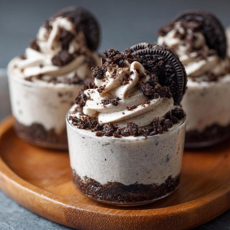 Kekse und Sahnemousse-Rezept | No Bake Oreo Dessert Sofortiger Download ...