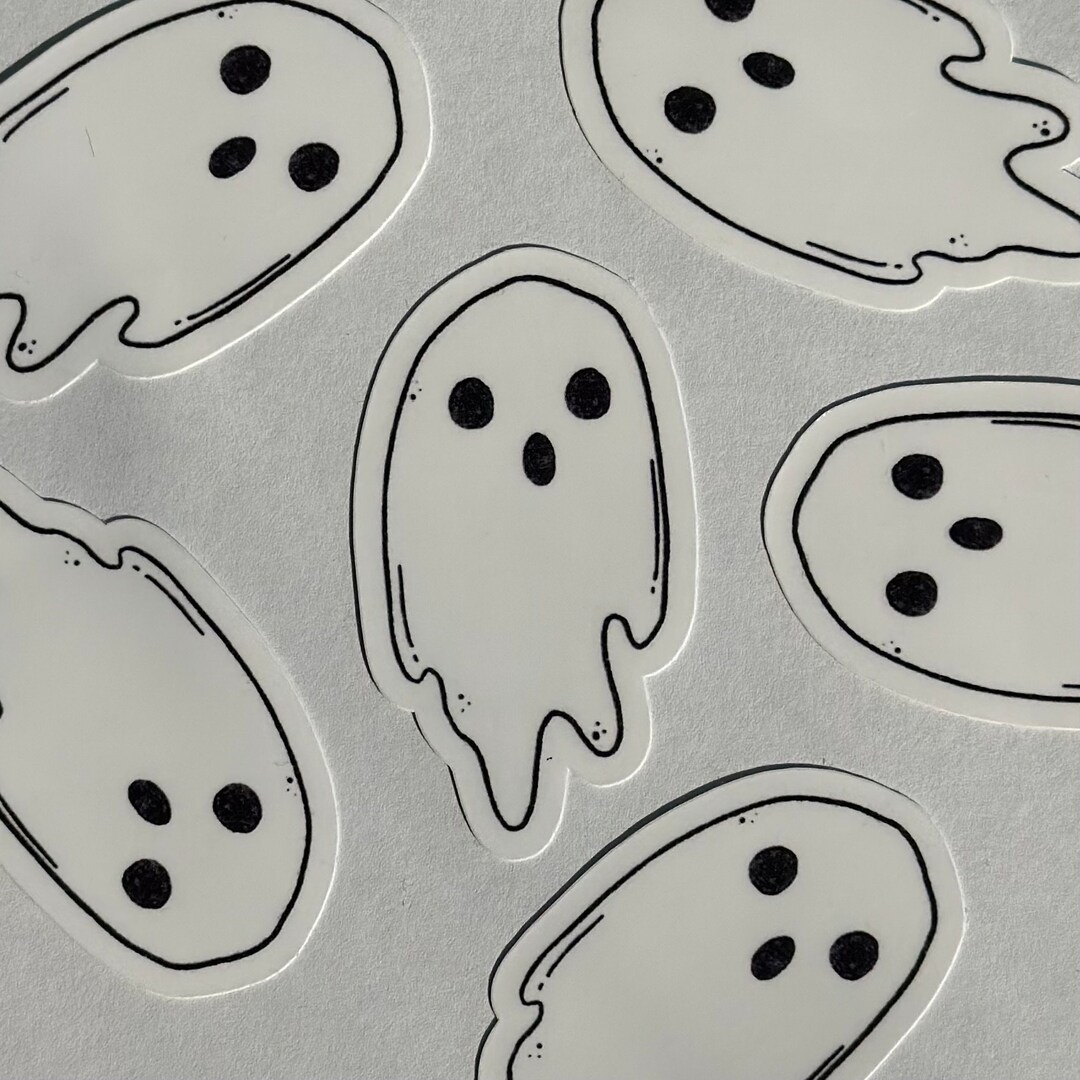 Cute Ghost Sticker | Halloween Sticker | Spooky Sticker | Cute Sticker ...