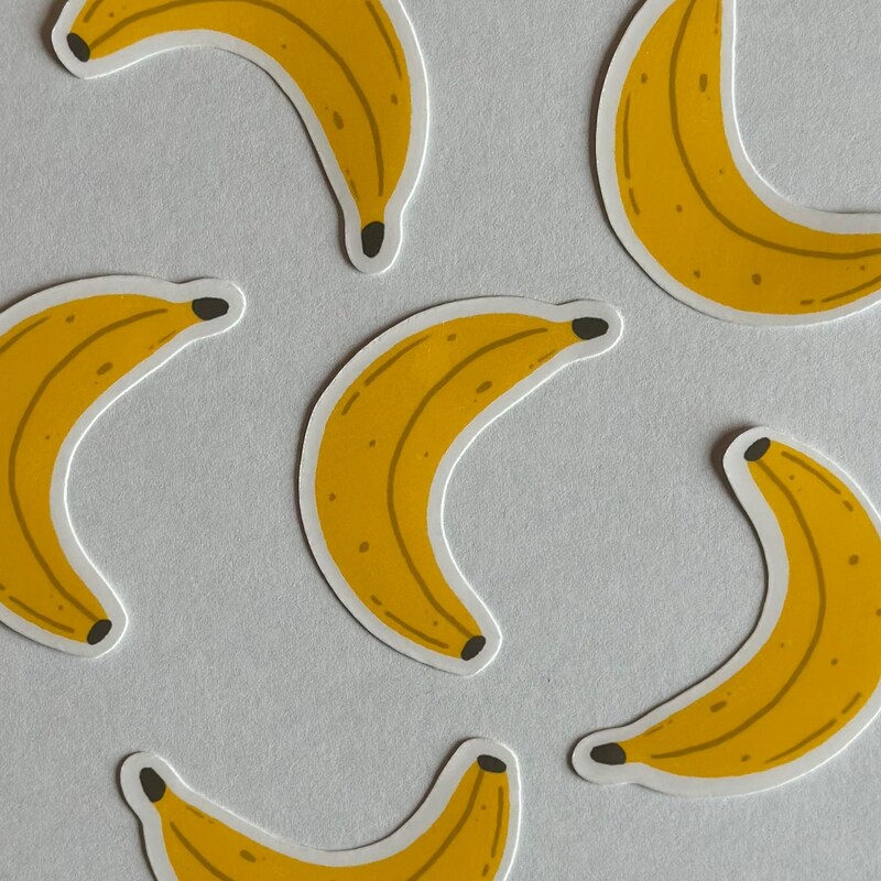 Banana Sticker - Etsy