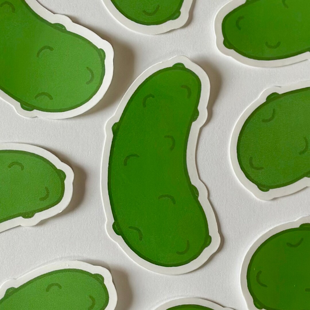 Lucky Pickle Sticker | Glossy OR Holographic Sticker | Cute Stickers ...