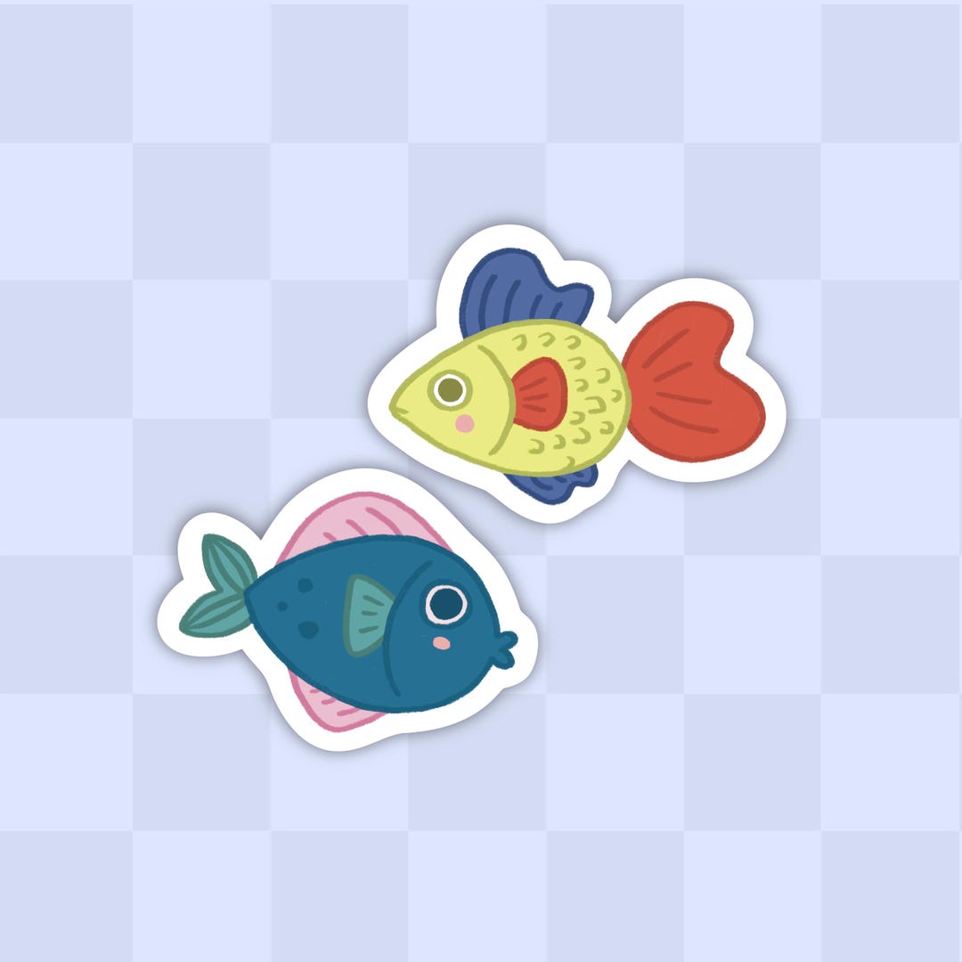 Fish Stickers | Waterproof Laptop Decals - Etsy