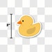 Waterproof Rubber Duck Sticker: Laminated Die-cut Toy - Etsy