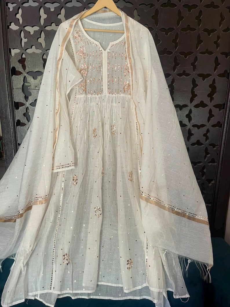 Lucknowi Kali Wala Suit With Mukaish Embroidery Design Suits Ethnic ...