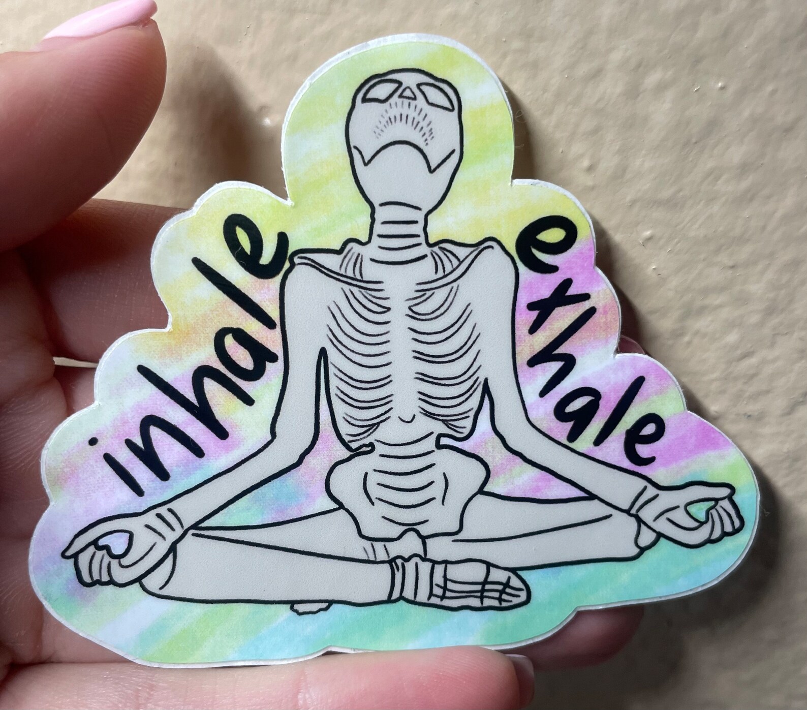 Praying Skeleton Die Cut Sticker; Halloween - Etsy