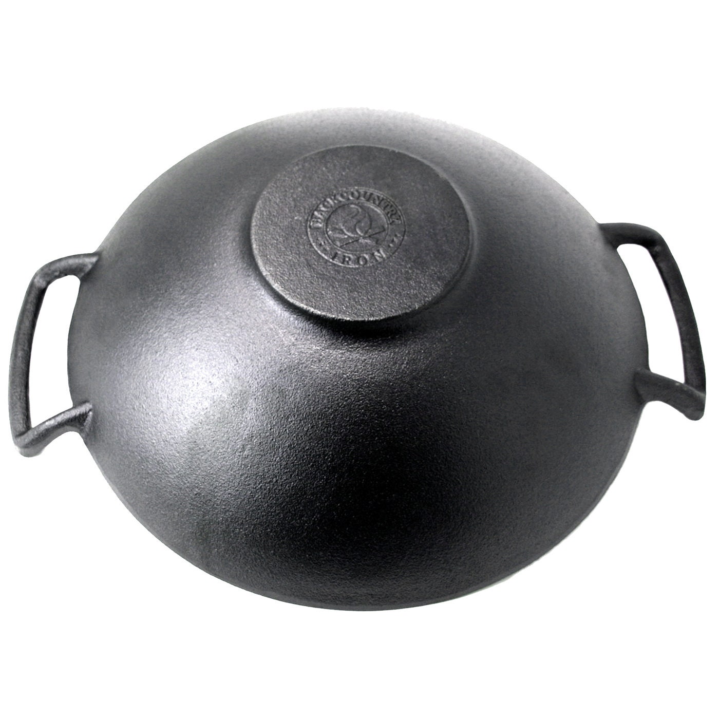 Backcountry Iron 14 Inch Cast Iron Wok With Flat Base and Handles - Etsy