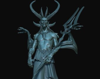 Dnd Asmodeus Miniature - Etsy