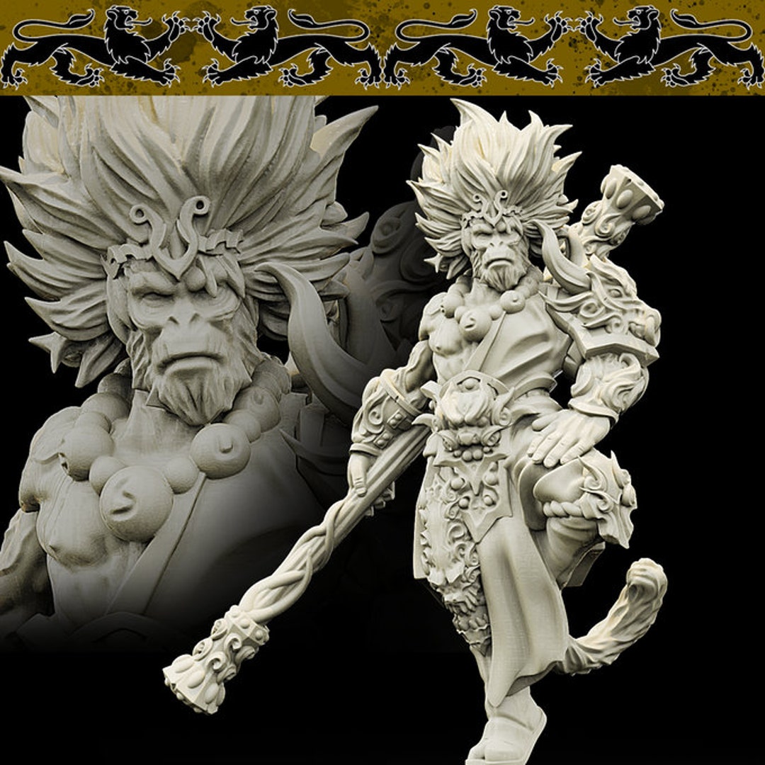 Sun Wukong, Monkey King multiple Poses - Etsy