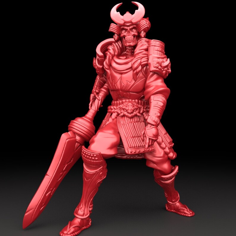 Skeleton Samurai (multiple Poses) - Etsy