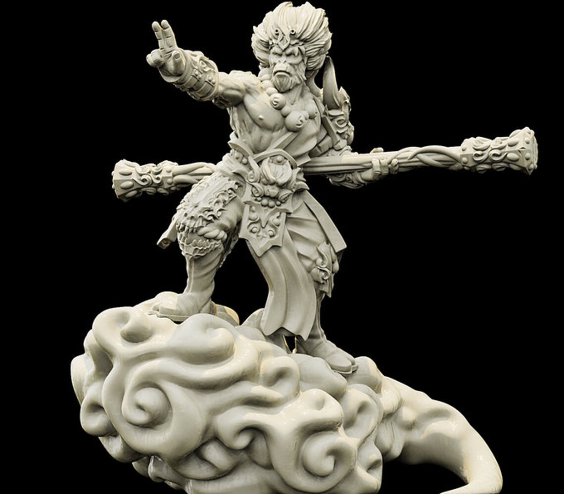 Sun Wukong, Monkey King (multiple Poses) - Etsy