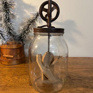 Antique Dandy Glass Butter Churn - Etsy