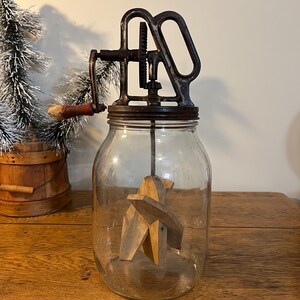 Antique Dandy Glass Butter Churn - Etsy