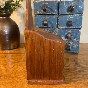 Antique Wooden Salt Box - Etsy