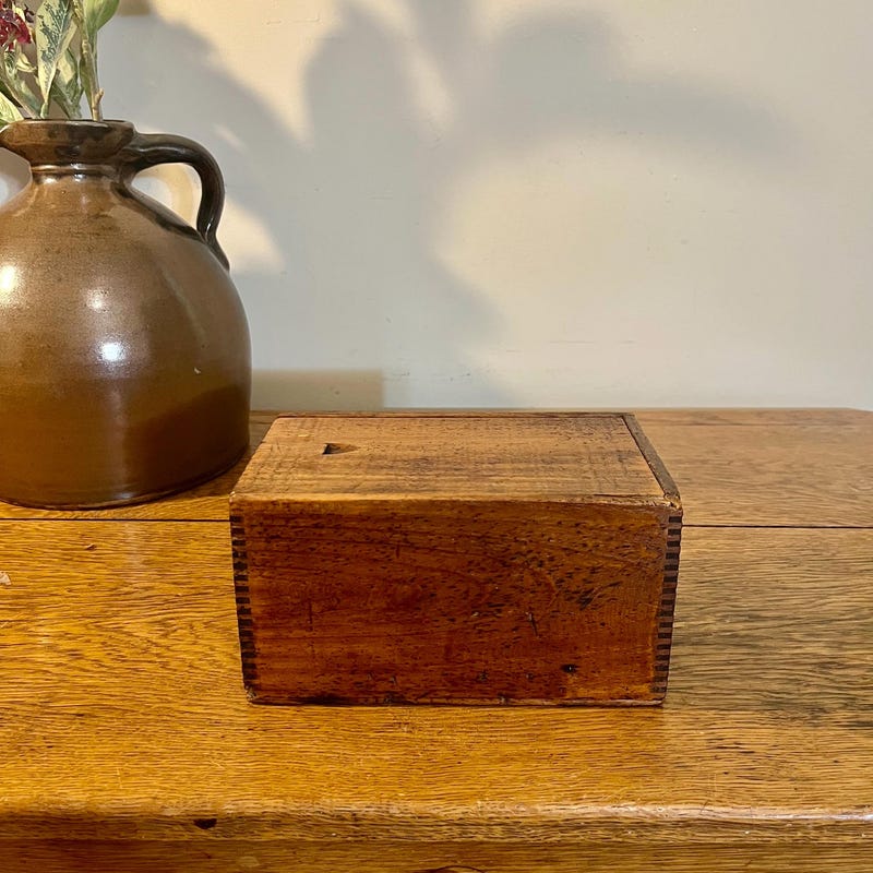 Antique Wood Box - Etsy
