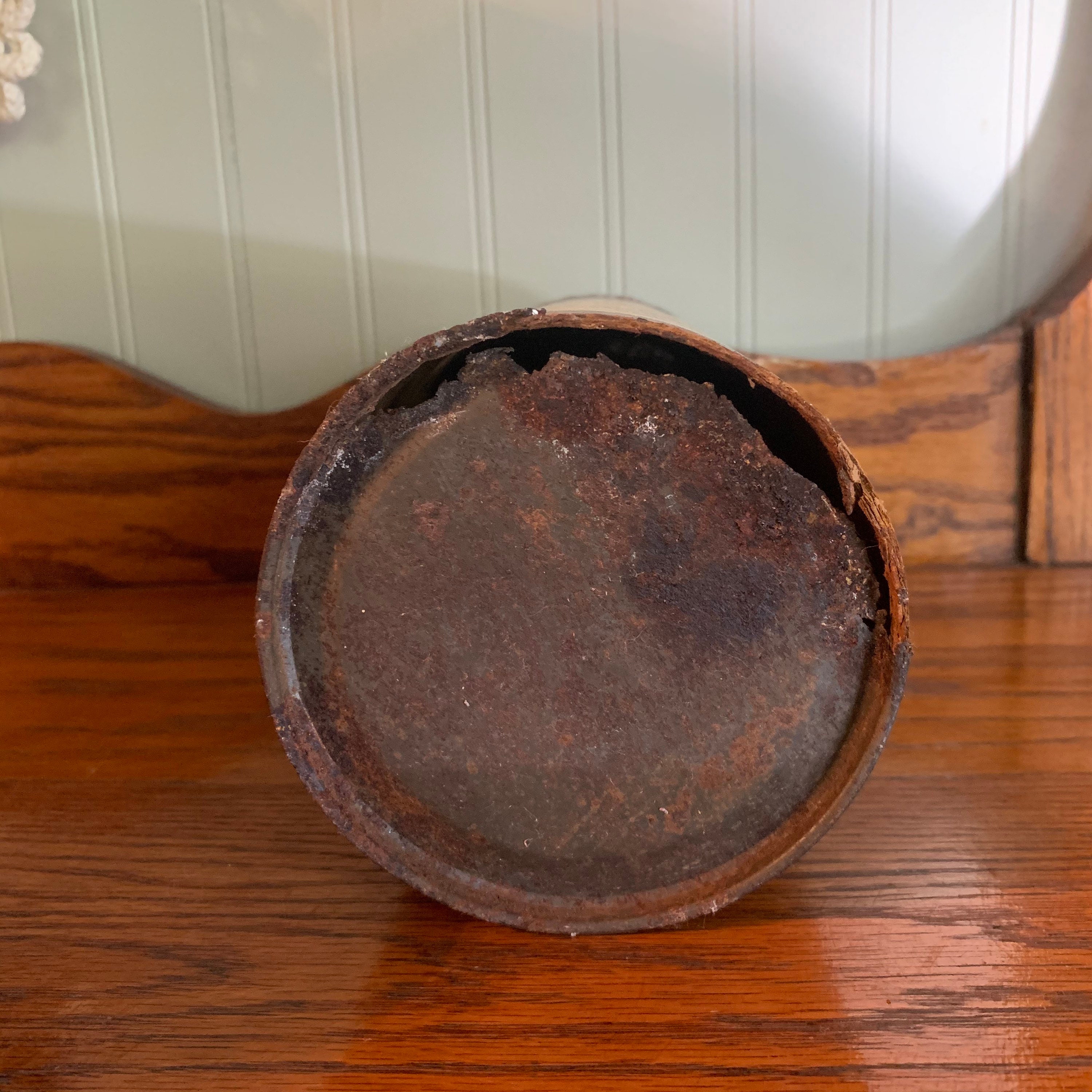 Vintage/antique Kitchen Tin Iona Coco Tin With Paper - Etsy