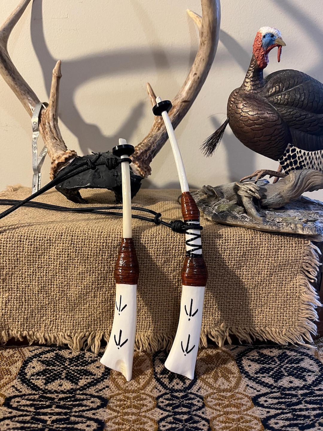 Custom Wing Bone Turkey Call ( 3 Piece Call and 2 Piece Tree Yelper ...