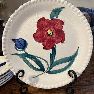 6 Blue Ridge Southern Pottery Amelia Pattern Dinner Plates - Etsy