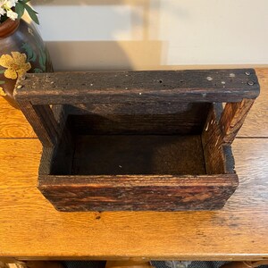 Antique Wooden Carrier / Tool Box - Etsy