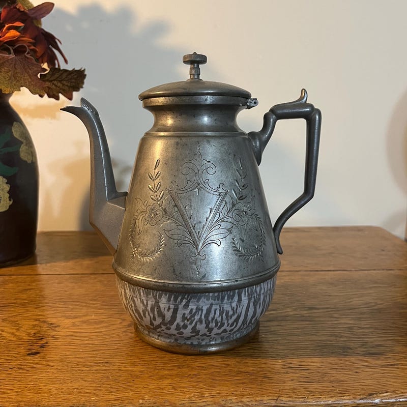 Pewter Tea Pot - Etsy