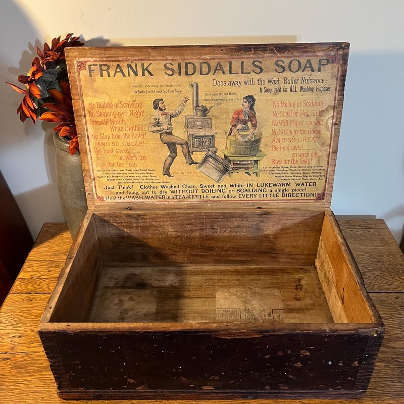 Antique Soap Box - Etsy