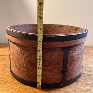 Large Antique Wooden Grain Measure With Steel Bands - Etsy
