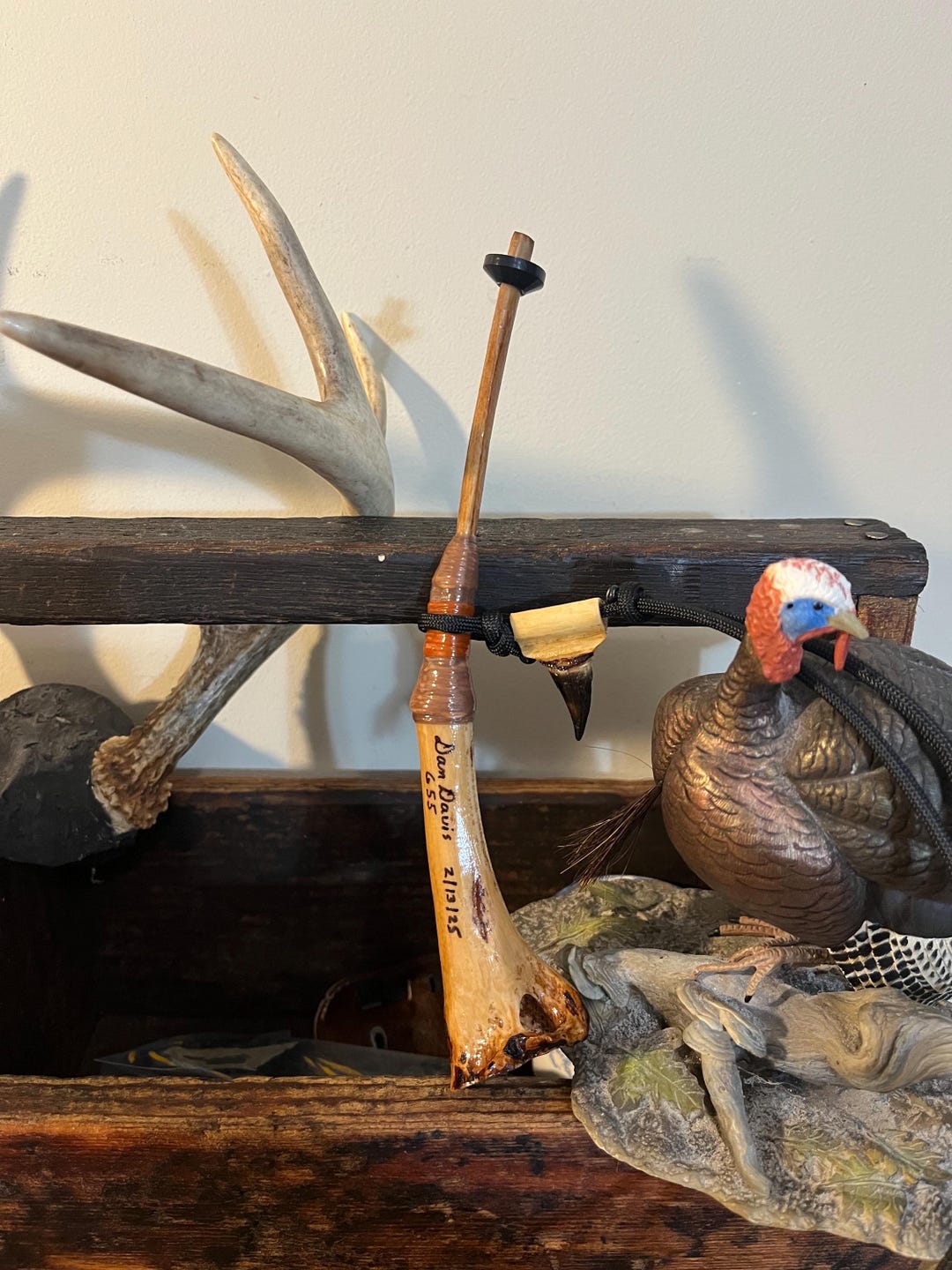 Custom Wing Bone Turkey Call With Spur on Lanyard - Etsy