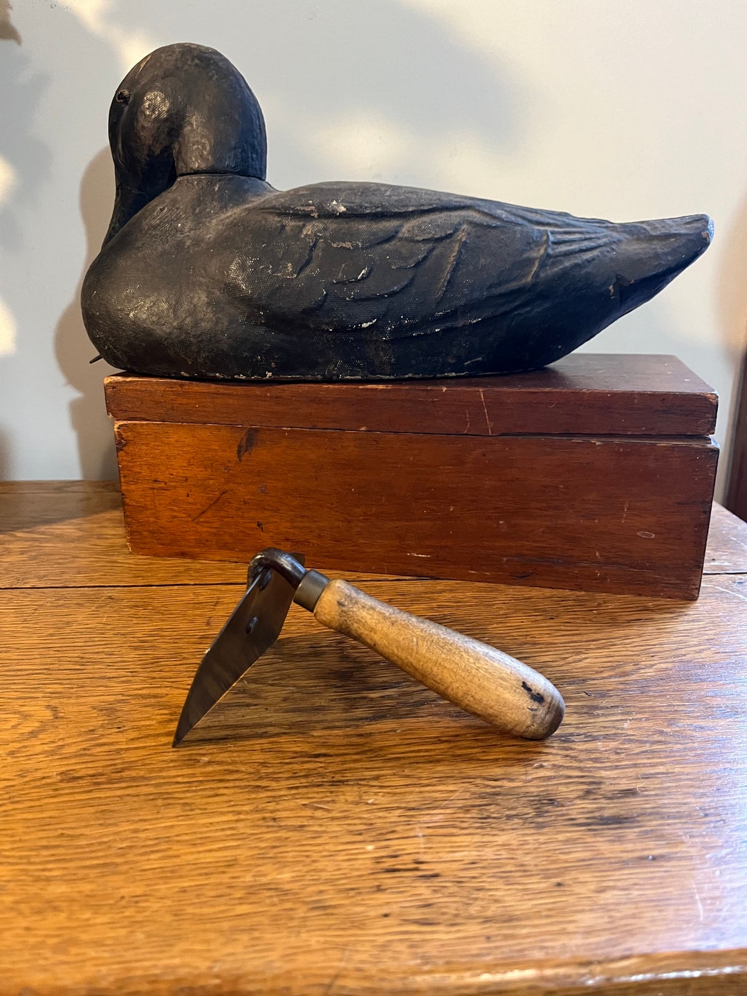 Antique Dough Scraper With Wooden Handle - Etsy