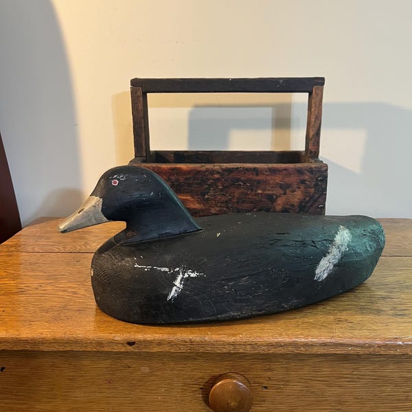 Antique Vintage Wood Duck Decoy - Etsy