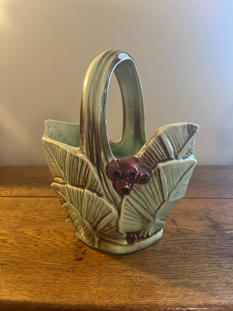 Vintage Mccoy Pottery Berries and Leaves Basket - Etsy