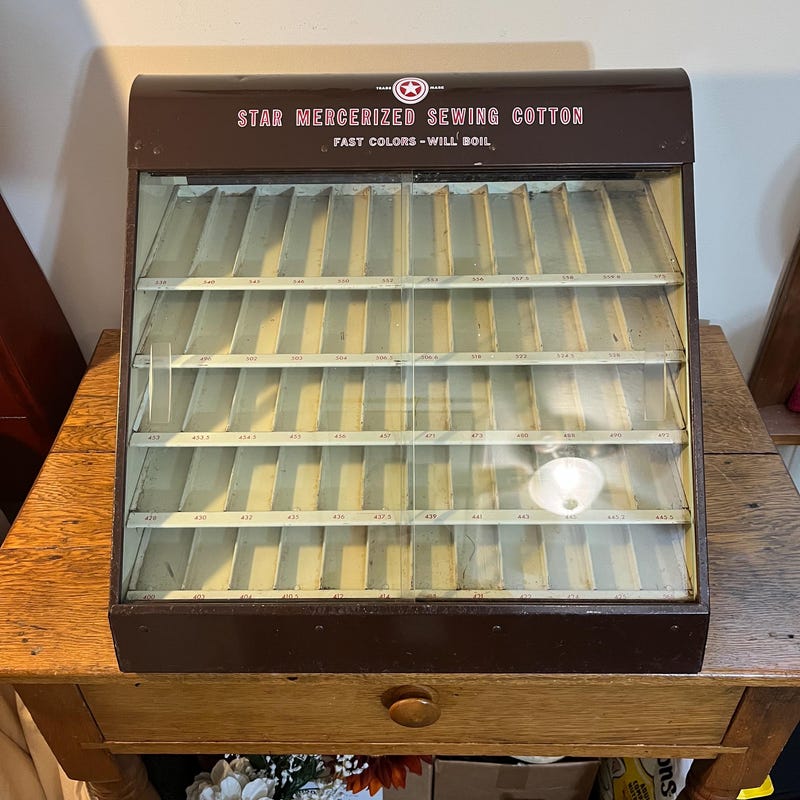 Antique Thread Cabinet - Etsy