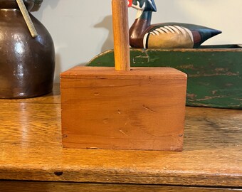 Antique Canadian Wood Butter Press, Mold, Treen Treenware, Vintage ...