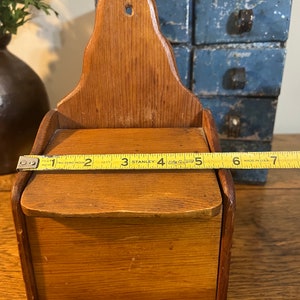 Antique Wooden Salt Box - Etsy