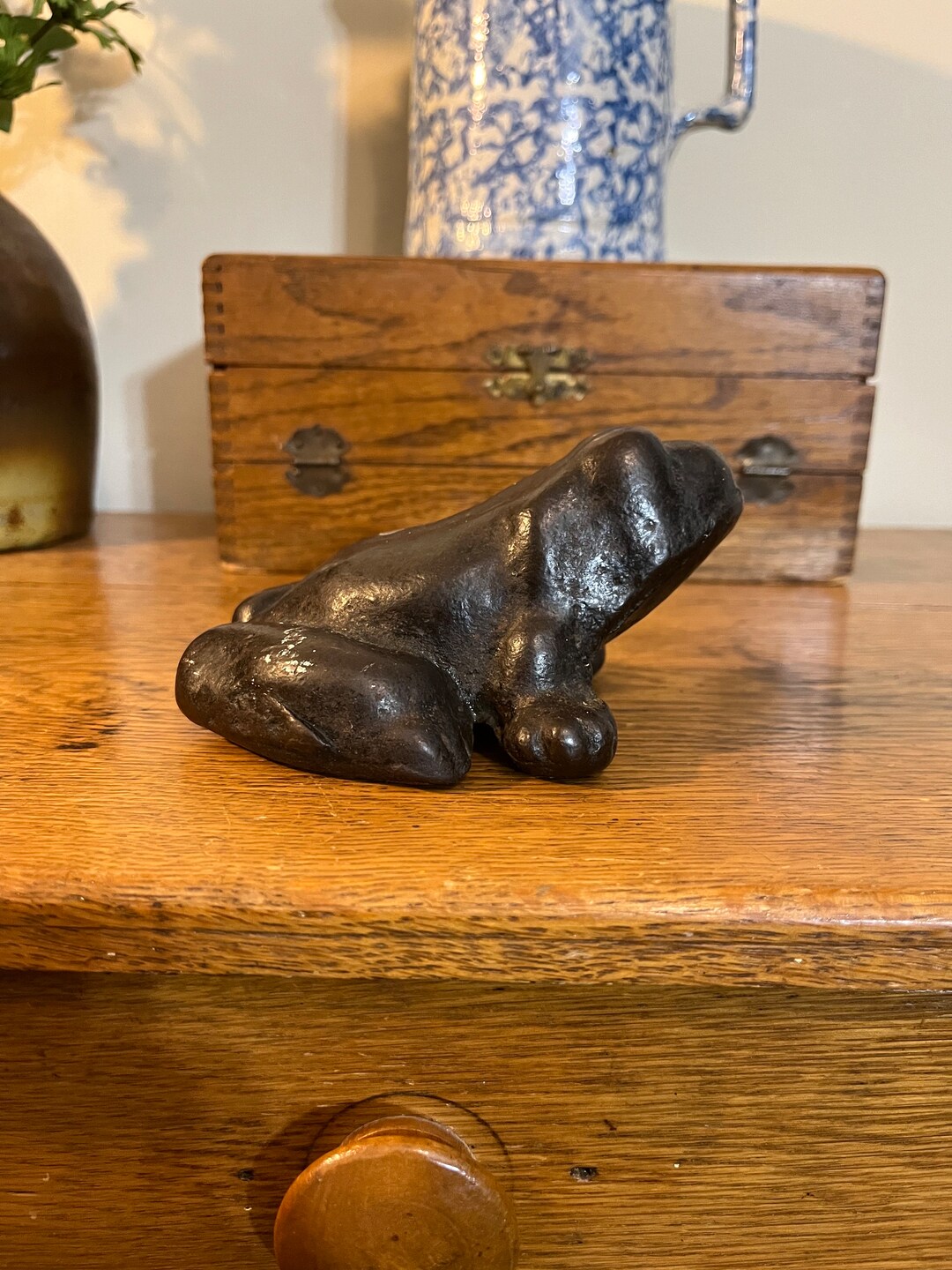 Heavy Antique Frog Cast Iron Door Stop - Etsy
