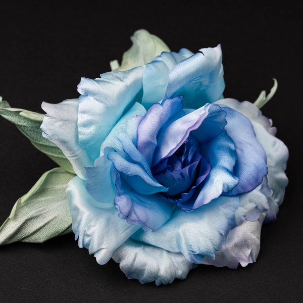 Silk Flower Brooch - Etsy