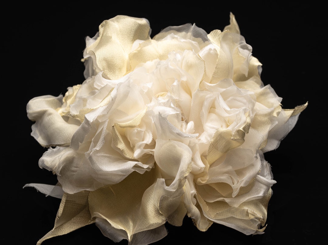 Silk Rose Pin • Silk Flower Brooch • Handmade Flower Pin - Etsy