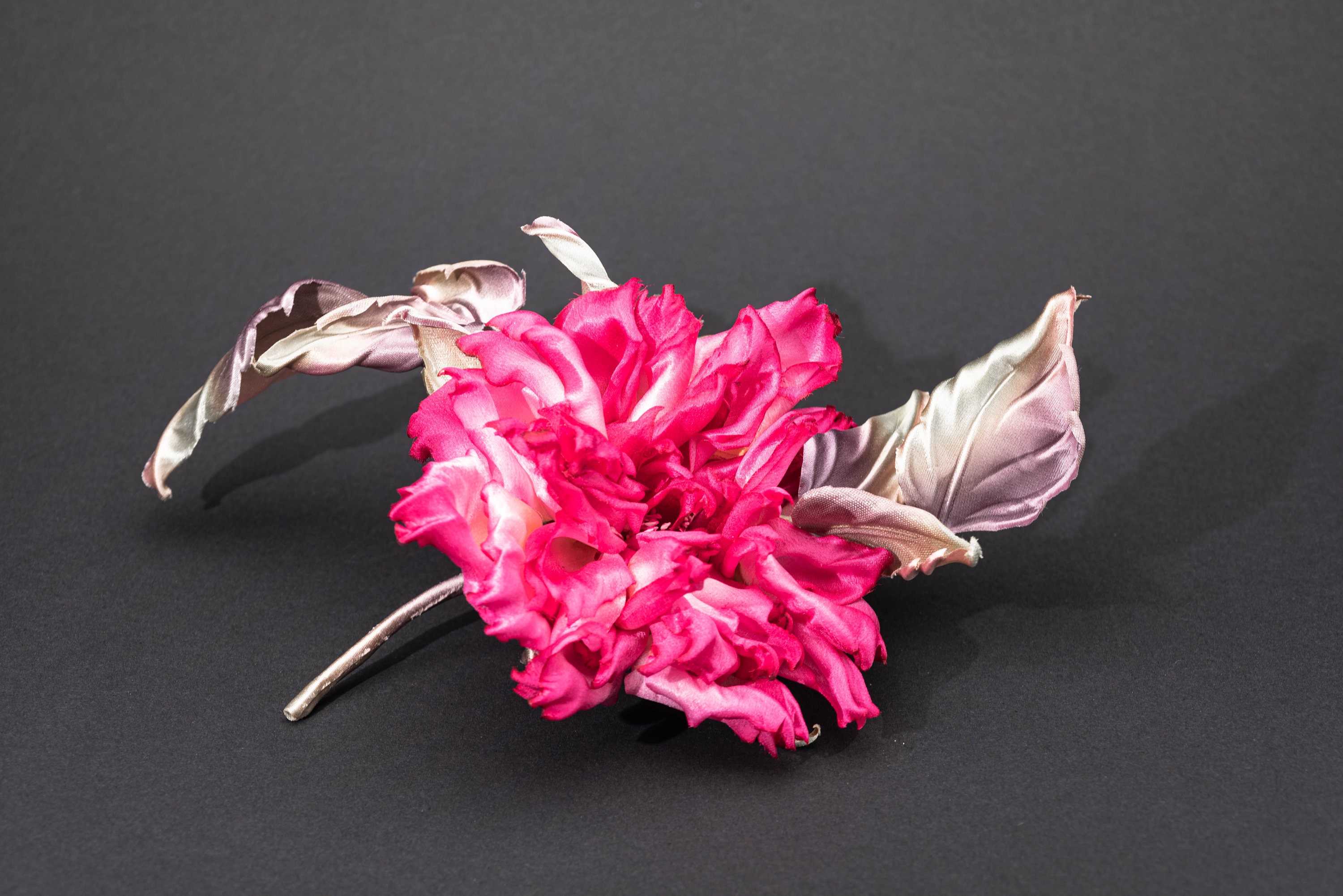 Pink Flower Pin • Handmade Silk Flower • Silk Flower Brooch - Etsy