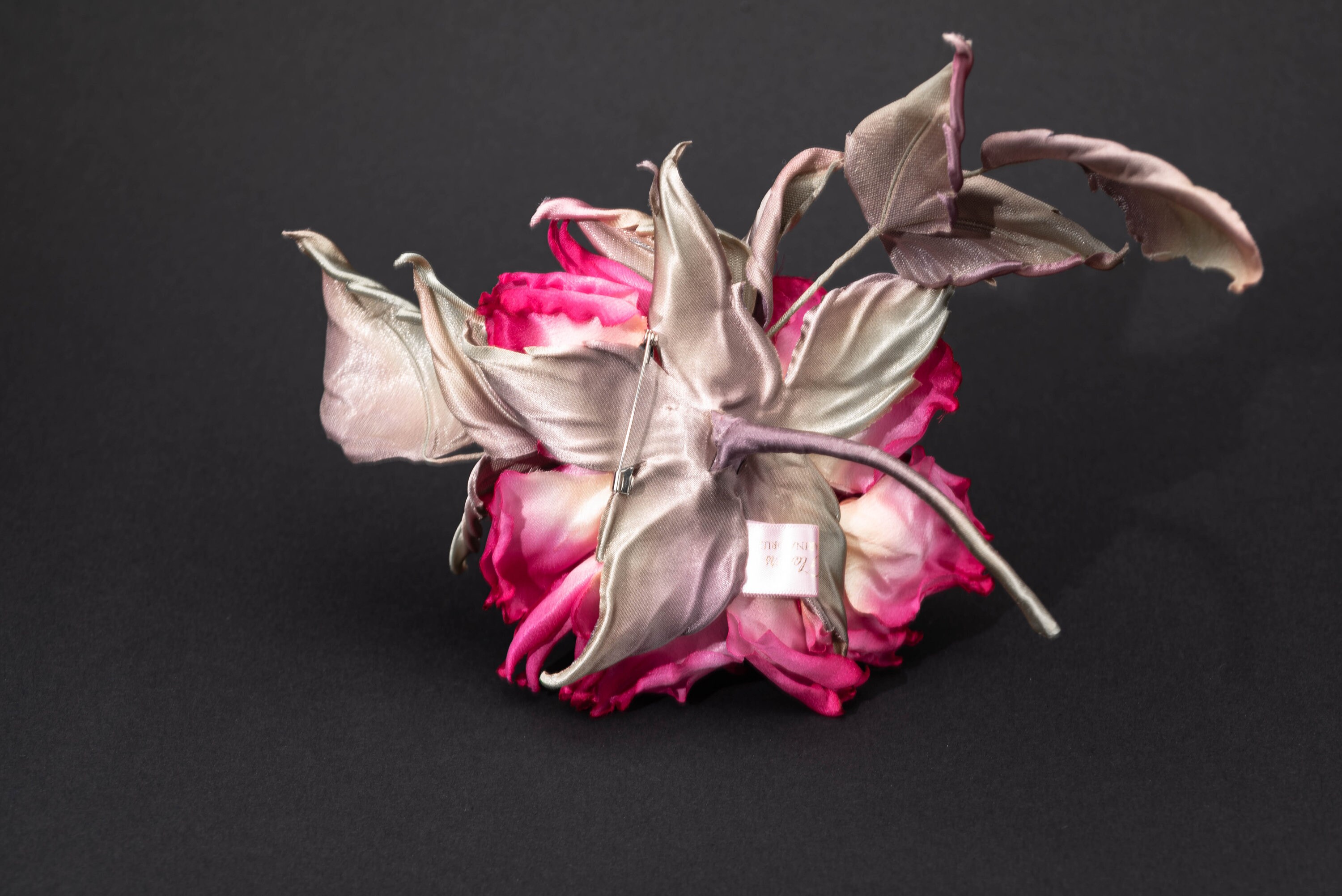 Pink Flower Pin • Handmade Silk Flower • Silk Flower Brooch - Etsy