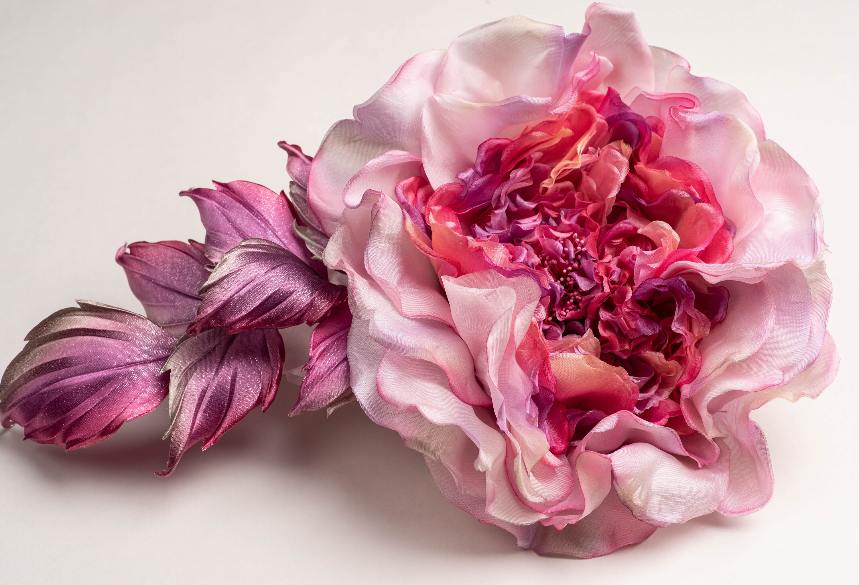 Extra Large Brooch Silk Flower Pin Large Hair Clip - Etsy