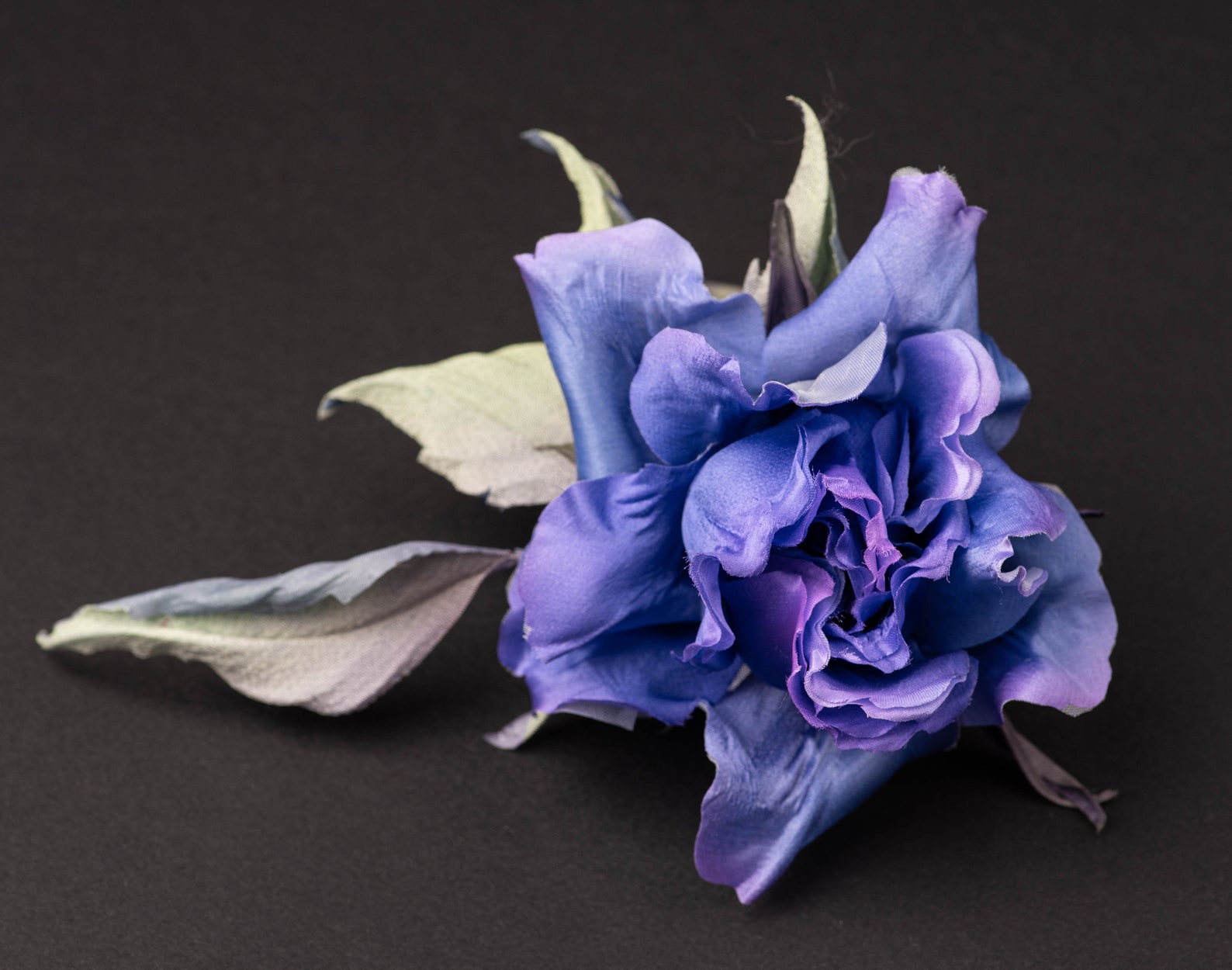 Blue Flower Pin • Silk Flower Brooch • Rose Pins - Etsy