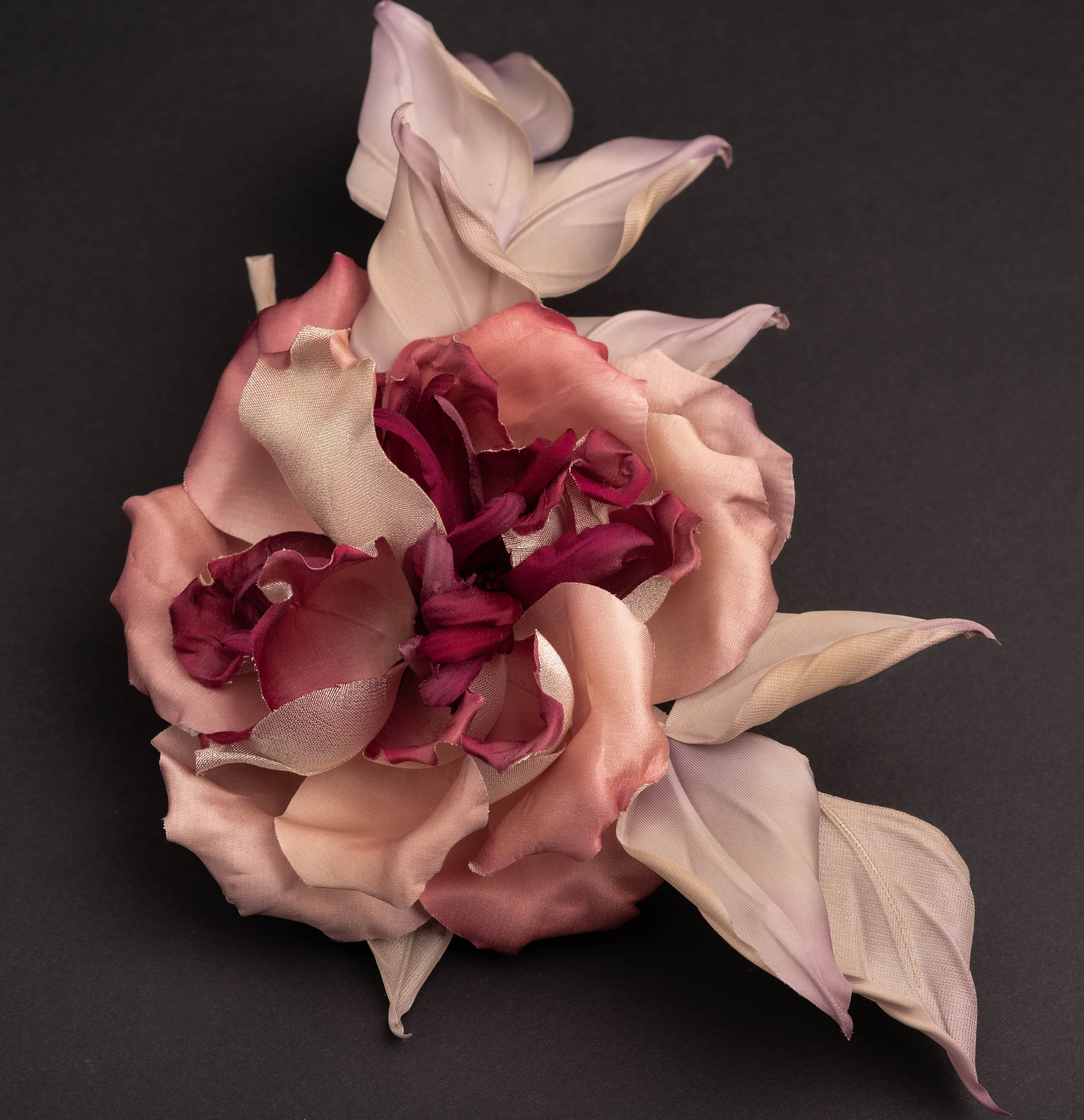 Silk Rose Brooch • Fabric Brooch • Silk Flower Pin – in 3 Variations - Etsy