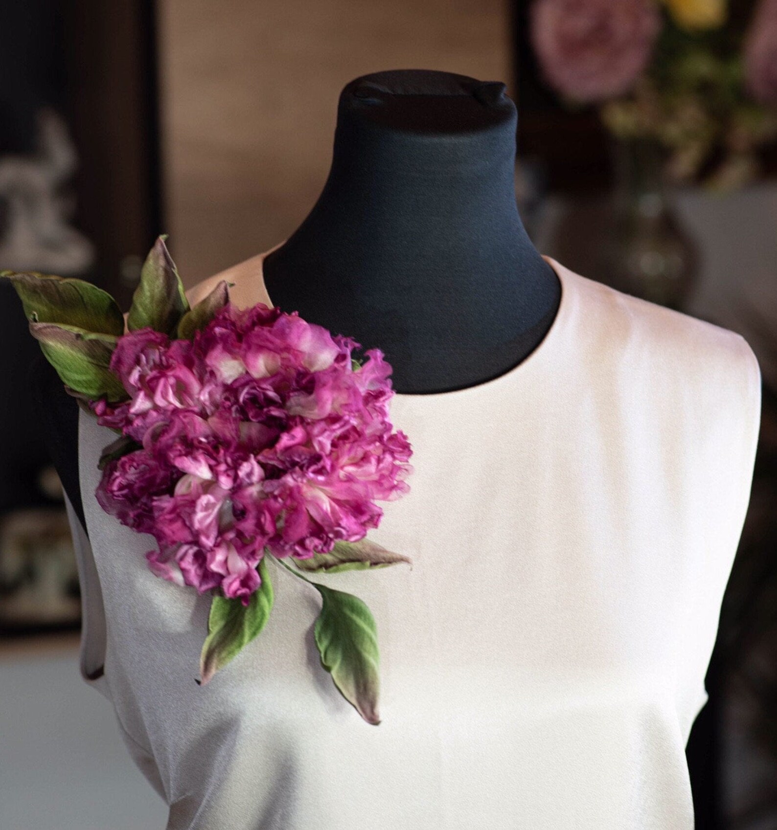 Extra Large Brooch as a Pink Flower Pin for Your Clothes or - Etsy